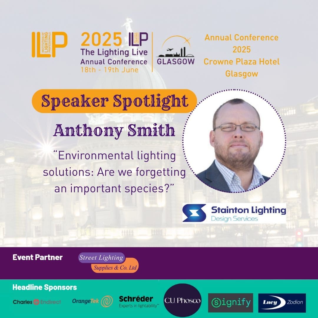 Lighting Live Annual Conference 2025 | Speaker Spotlight 'Anthony Smith'